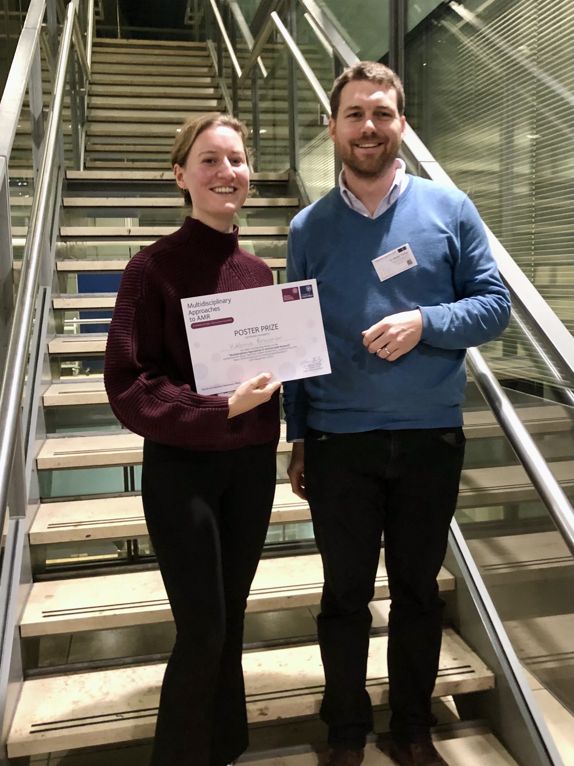 Viki Brunner wins poster prize – Fowler Lab